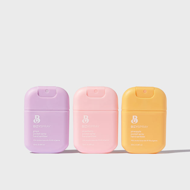 Pocket Spray Hand Sanitiser Trio Pack - BIZYSPRAY – Bizy Spray